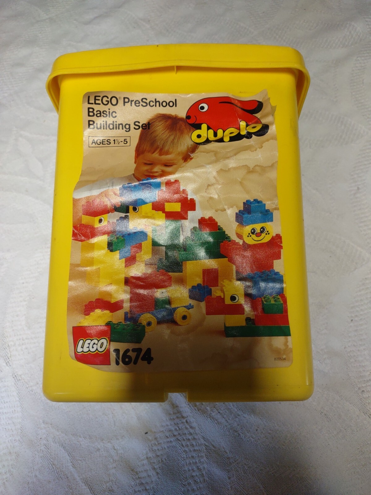 Duplo 1674 Preschool basic Building Set Vintage 1.5 to 5 ages Complete ...