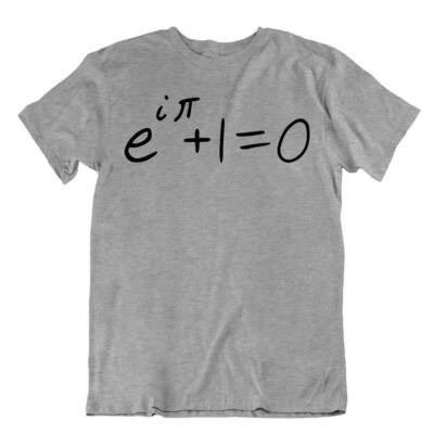 Euler Identity Math T-Shirt Science Humor Tee Complex Numbers Shirt ...