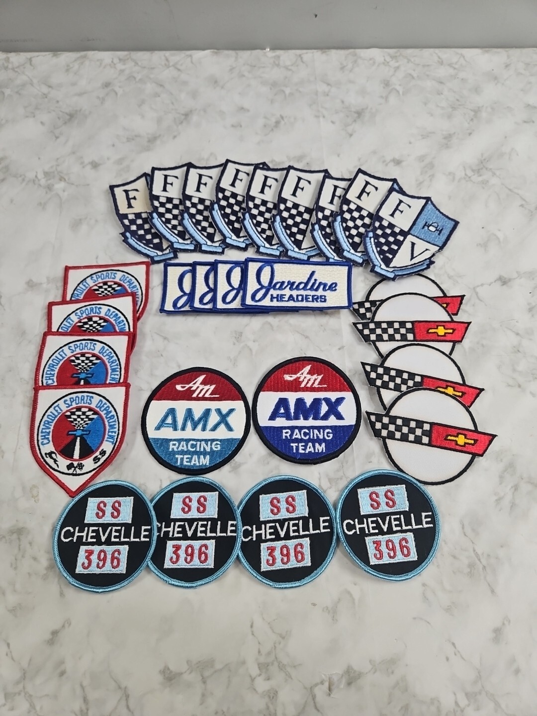 Lot Of 27 Rare Vintage Automotive Patches Chevelle Chevrolet Dealer AMX ...