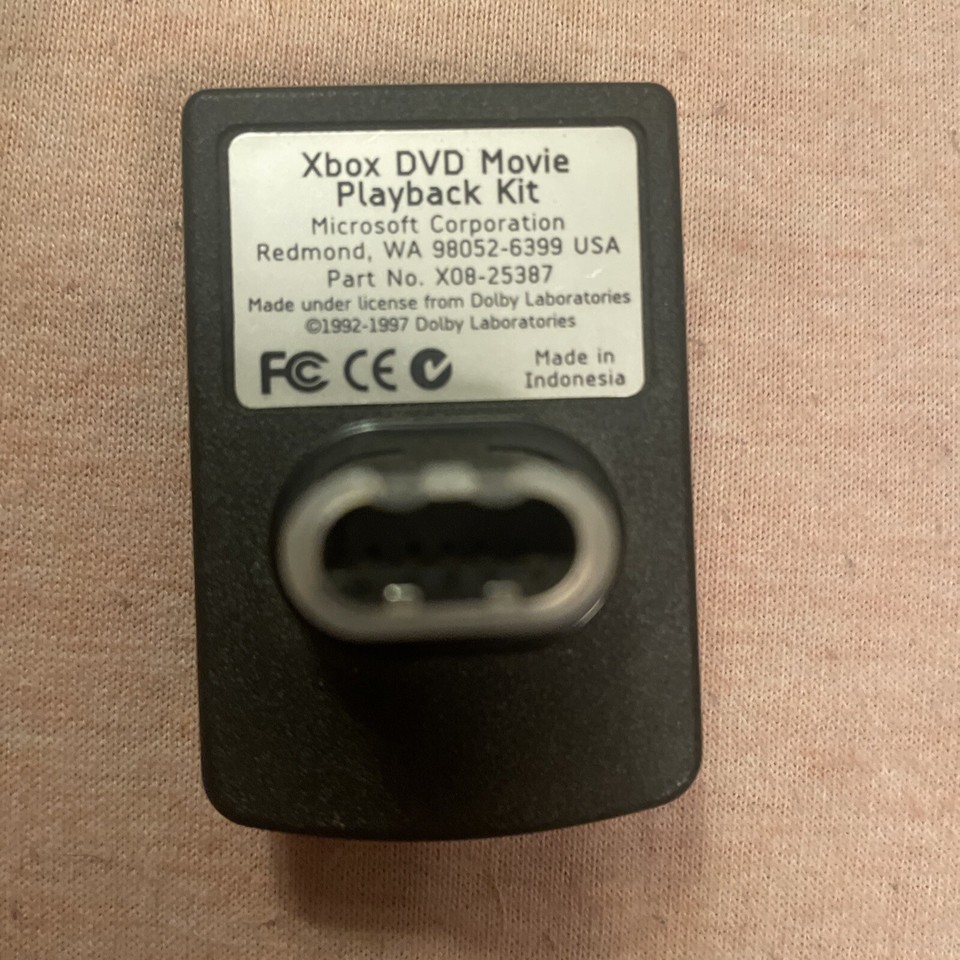 Original Xbox DVD Movie Playback Kit Remote Receiver Dongle | eBay