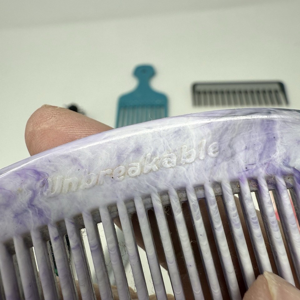 Vtg 90s Hair Brush Goody Conair Round Brunch Comb Rat tail Pick Bundle ...