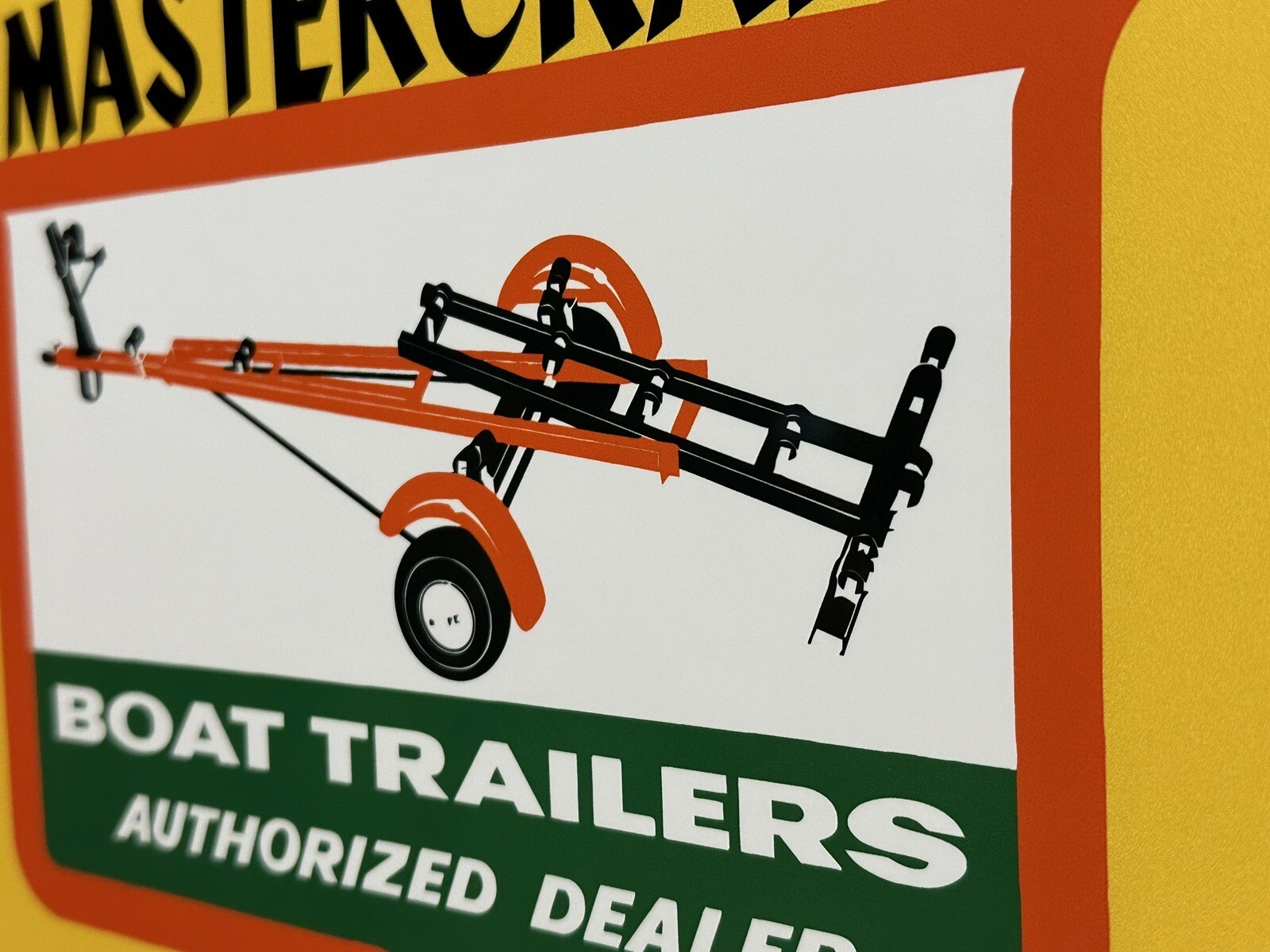 Vintage Style Mastercraft Boat Trailers Authorized Dealer Heavy Steel ...