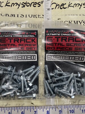 2X 20 Piece Set SNAP-LOC E-TRACK METAL SCREW Self Drills | eBay