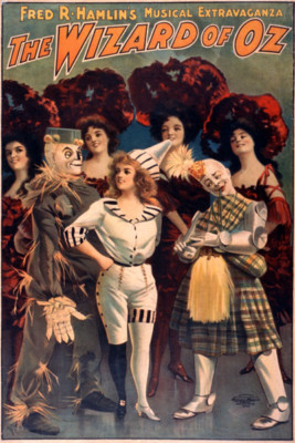 The Wizard of Oz Musical Theater Show Playbill 12" X 16" Vintage Poster ...