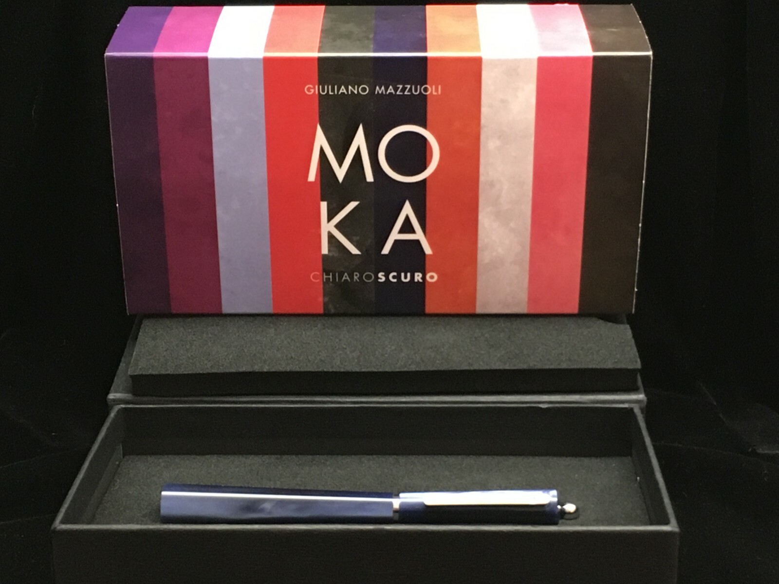 MOKA resin ballpoint pen by GIULIANO MAZZUOLI - Blue Pearl - NEW | eBay