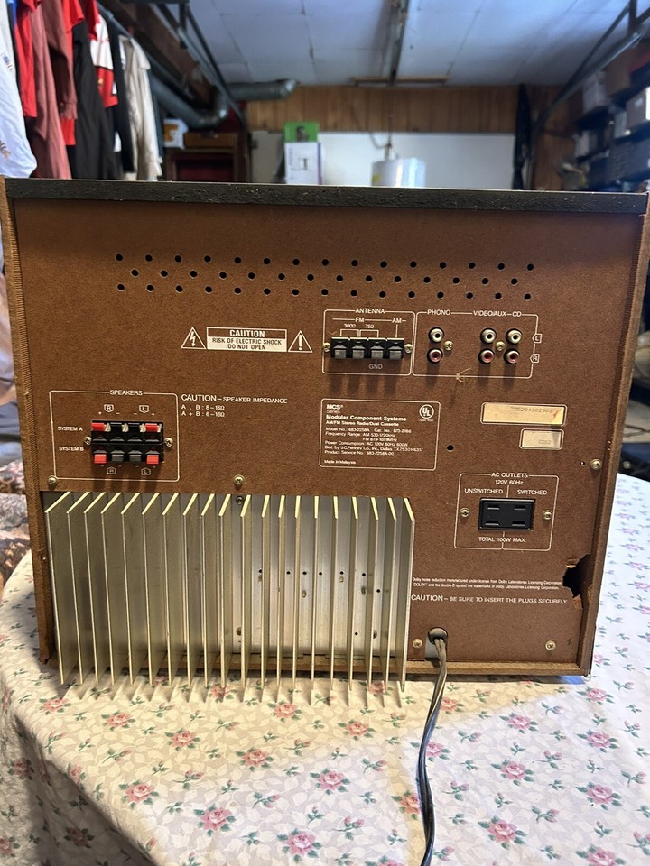 MCS Modular Component Systems 683-2258A AM/FM Stereo Radio/Dual ...