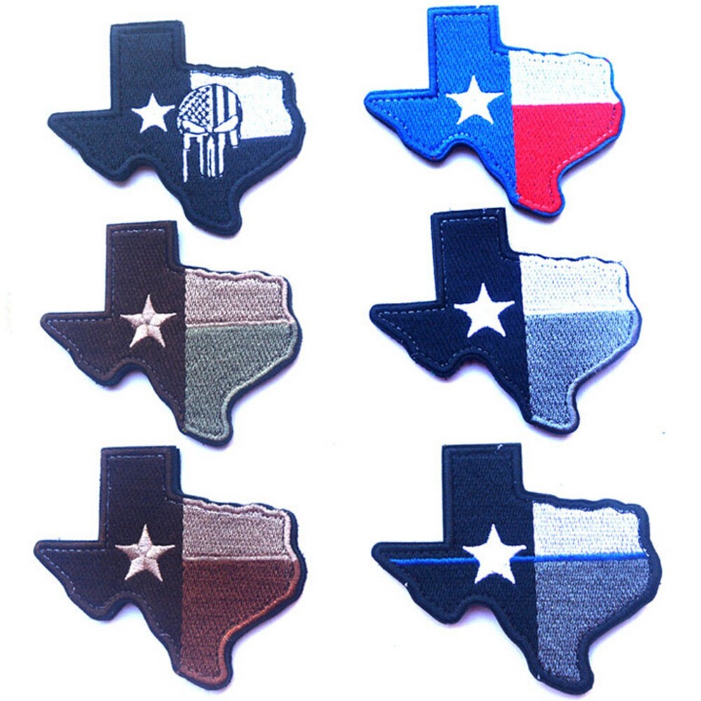 TEXAS FLAG MAP SHAPE TX FLAG USA ARMY US TACTICAL MILITARY HOOK LOOP ...