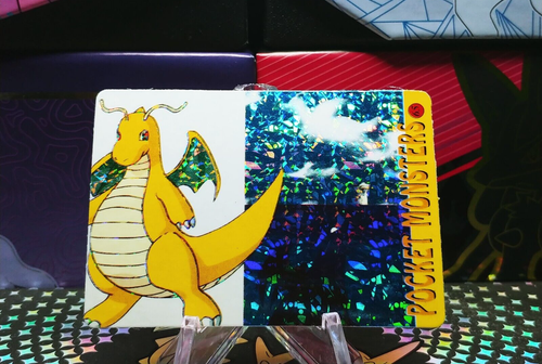 Pokemon Pocket Monsters Vending Prism Holo Sticker #65 DRAGONITE rare ...