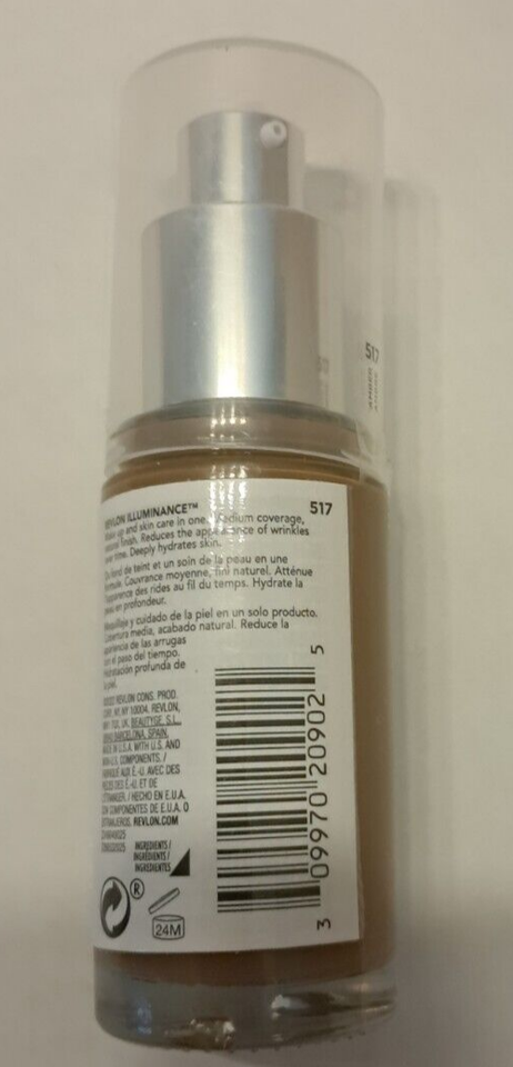 Revlon Illuminance Skin Caring Foundation Med Coverage # 517 Amber ...