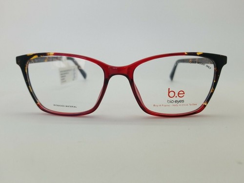 1 Unit New B.E Bio Eyes Burgundy Tortoise Eyeglass Frame 51-16-140 #344 ...