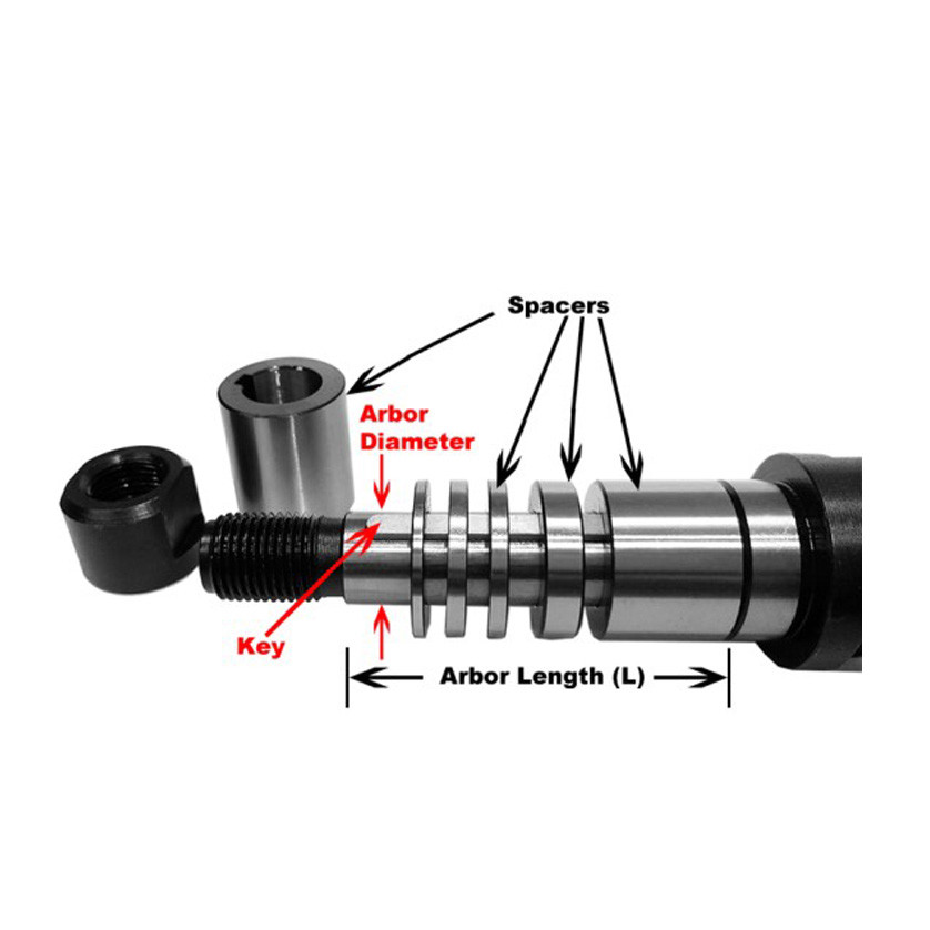 R8 7/16" UNF Stub Milling Arbors ( 13mm / 16mm / 22mm Arbor Diameter ...