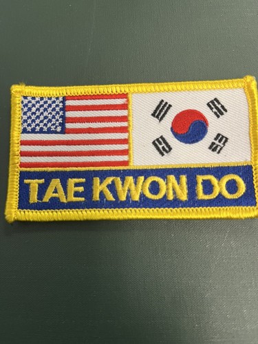 USA KOREA Flag Tae Kwon Do Embroidered Martial Arts Sew On Gi Uniform TKD Patch | eBay