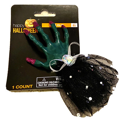Halloween Witch Hand 6 in. Hair Clip | eBay