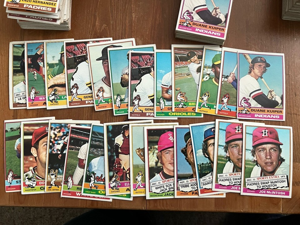 1976 Topps Baseball Card Lot 130+ Cards | eBay
