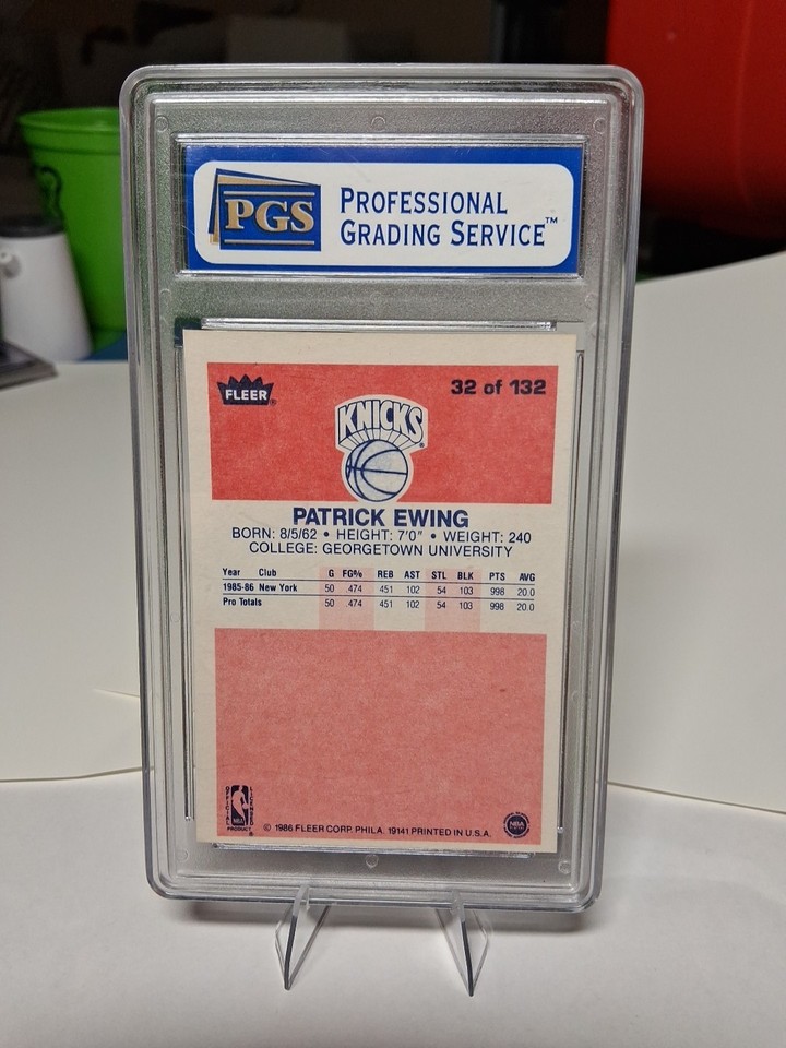 1986-87 Fleer - Patrick Ewing #32 (RC) NM-MT 8.5 | eBay