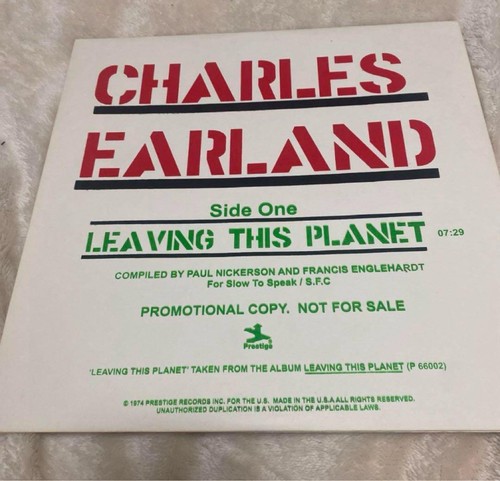 Charles Earland Leaving This Planet 12 | eBay