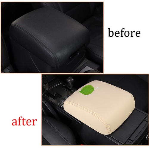 For Mitsubishi Pajero Montero 2006-19 Beige Leather Console Armrest Box ...