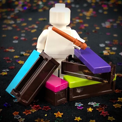 NEW LEGO Magic Wand Boxes Bright Colours Harry Potter 1x3x2/3 Container ...