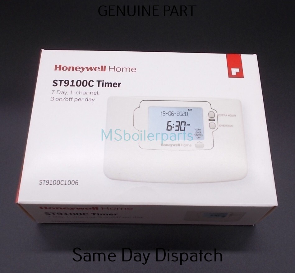 Honeywell ST9100C 1006 Timer Programmer 7 Day 1 Channel Boiler Heating ...