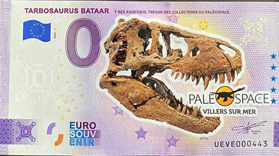 Ticket 0 Euro Tarbosaurus Batarr PaleoSpace France Color 2023 Number ...