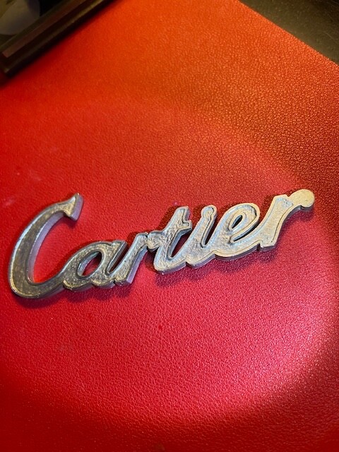 6 inch Cartier Genuine Metal monogram -Rare find -pew… - Gem