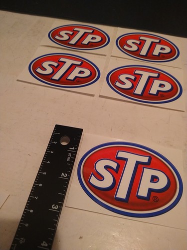 STP Motor Oil Logo Decal Racing Sticker Toolbox Hot RodDecor 3.25” (5 ...