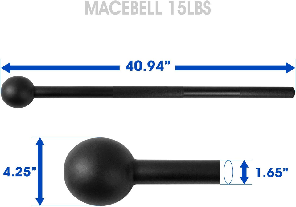 Steel Mace Bell, Mace Club for Strength Training, Functional Full Body ...