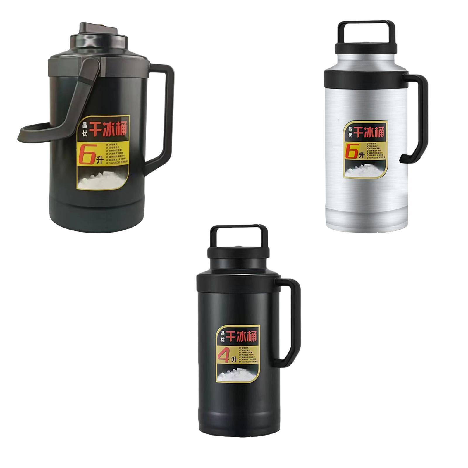 Dry Ice Containers 6L/4L Thermal Water Bottle for Restaurants Outdoor ...