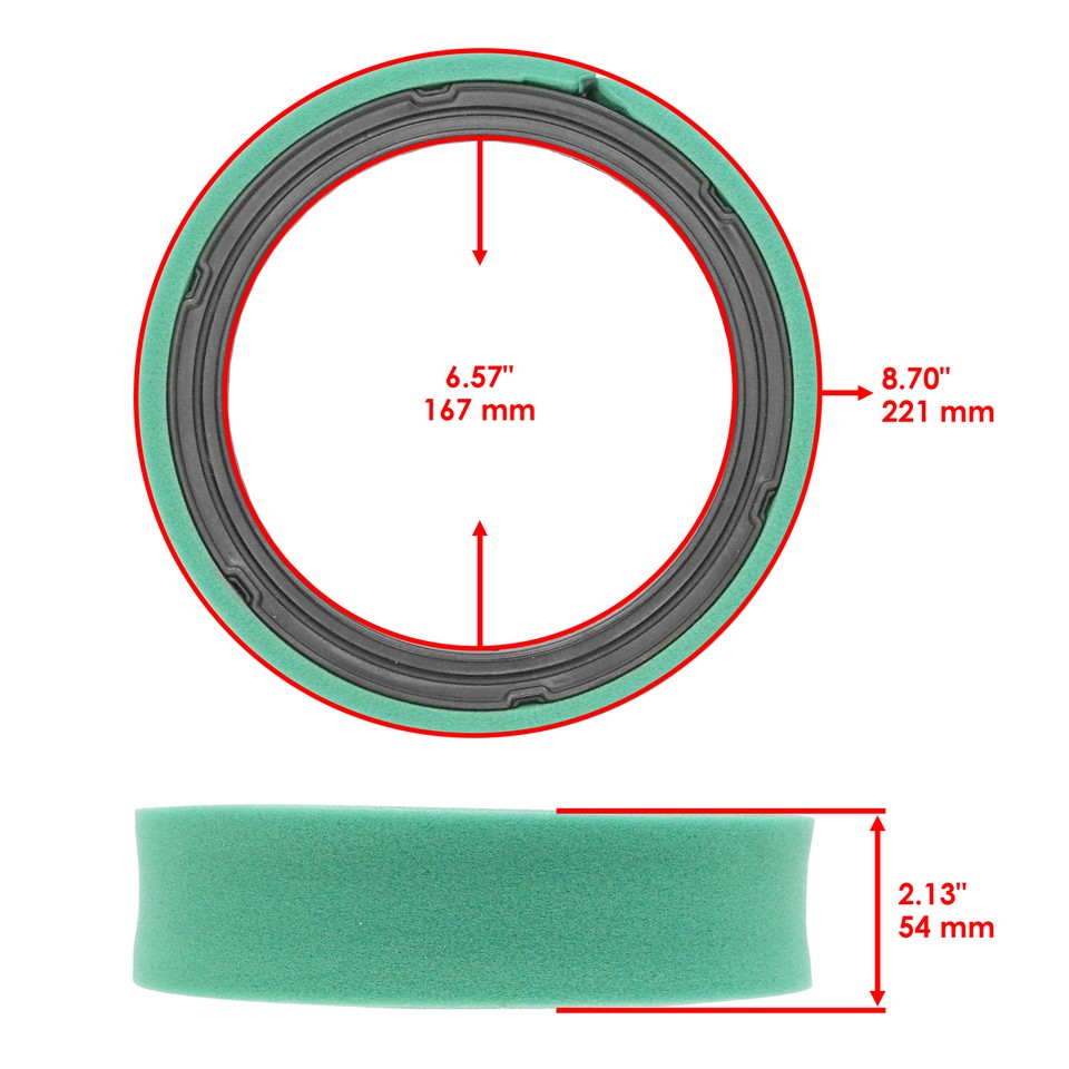 Caltric HE1402628 HE140-2628 Air Filter For John Deere 316 317 318 420 ...
