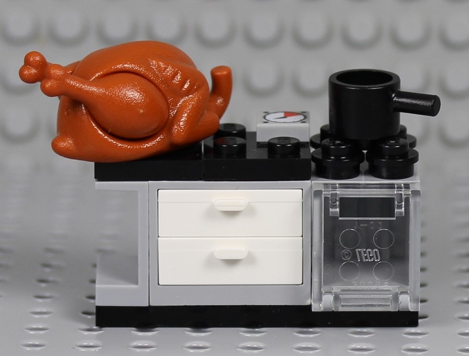 LEGO - 3 pcs Kitchen Appliance Oven Sink Cupboard Dishes Minifigure ...