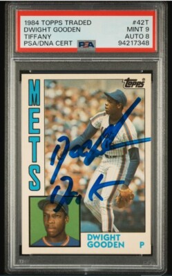 1984 Topps Tiffany Dwight Gooden Signed Baseball Card PSA 9 DNA 8 ...
