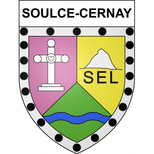 Soulce-Cernay 25 ville sticker blason écusson autocollant adhésif | eBay