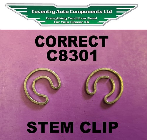 JAGUAR. CLASSIC SHAPE *RARE* CLUTCH & BRAKE PEDAL STEM SEAL CIRCLIP ...