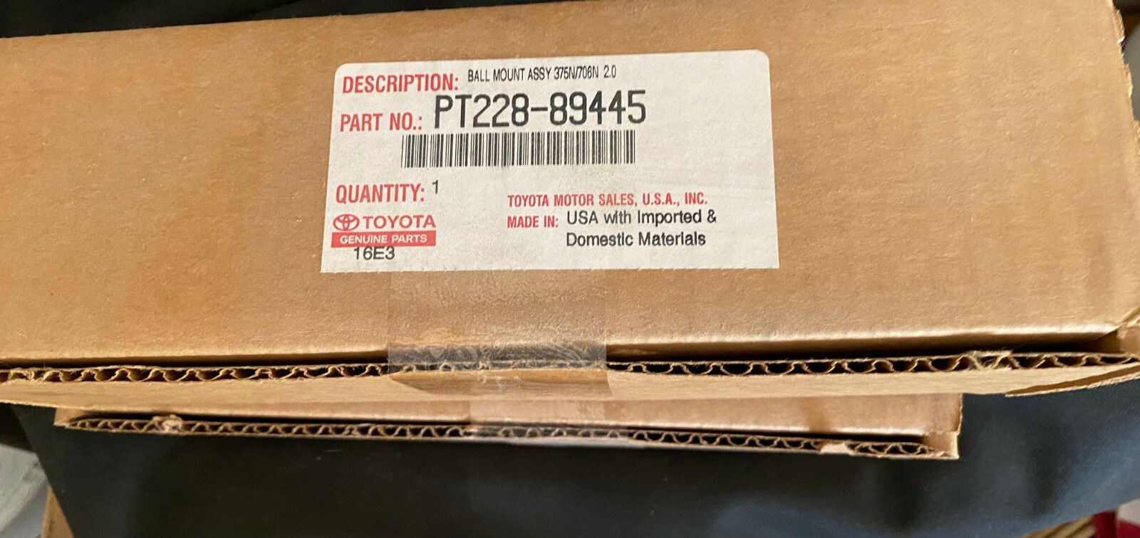 Pt228-89445 Genuine TOYOTA Lexus 4runner GX Ball Mount for sale online ...