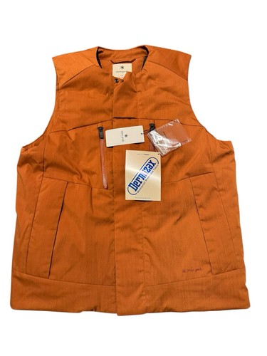 NWT Snow Peak FR 2L Down Vest Orange TAKIBI spec Fire Resistant M JK ...