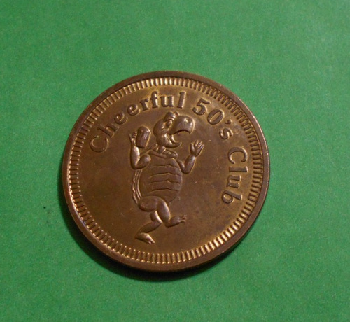 Cheerful 50's Club collectors token USA coin Turtle medallion 50 cents ...