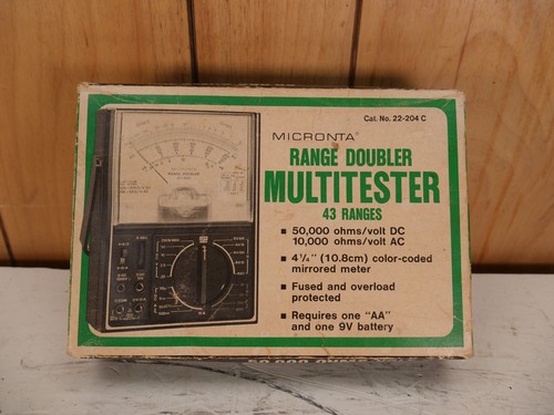 Micronta 22-204C Vintage Range Doubler Multitester/Multi-meter 43 ...