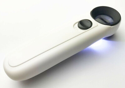 40X Hi power Handheld Jewelers LOUPE LED illuminated magnifier ...