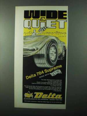 1971 Delta 784 Supreme Tire Ad - Wide & Quiet | eBay
