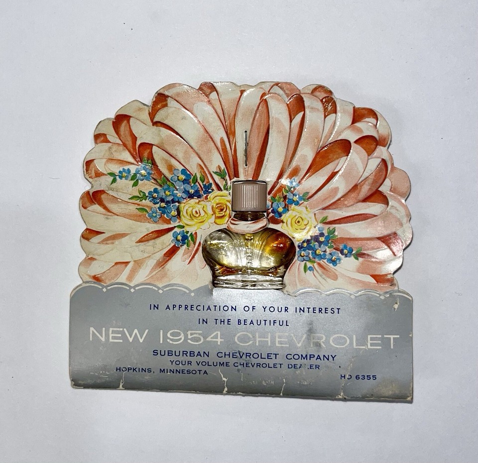 RARE 1954 Chevrolet Dealer Perfume Wind Song By Prince Matchabelli ...