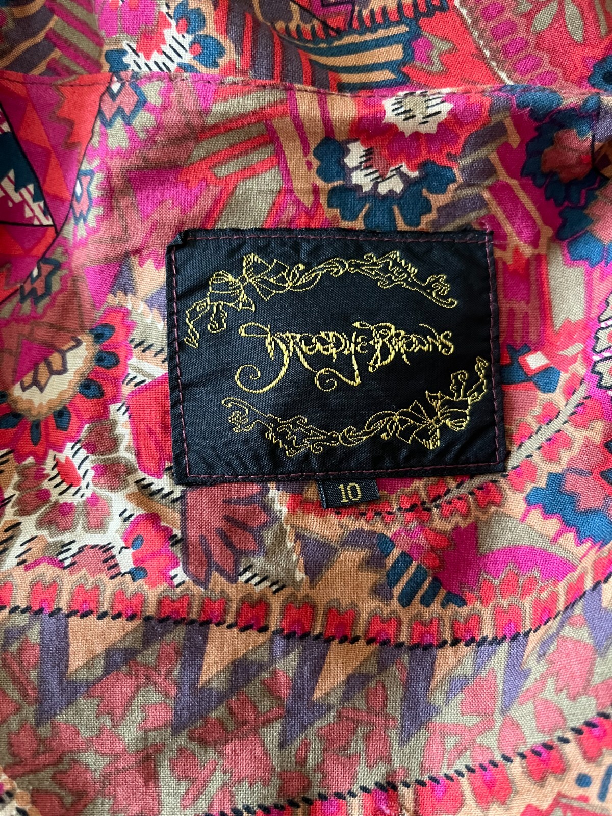 Vintage 1980s Angela Holmes Droopy & Browns Floral Dr… - Gem