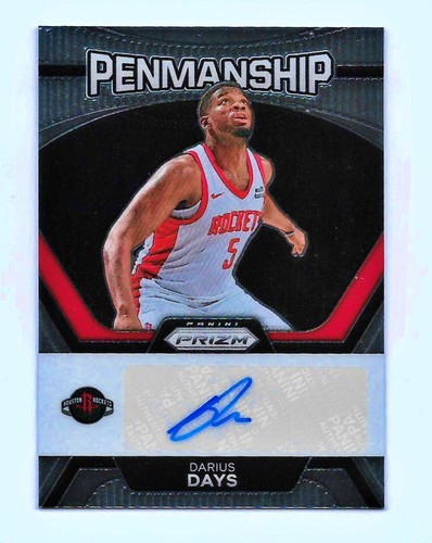 2023-24 Panini Prizm Penmanship Darius Days Auto Houston Rockets | eBay