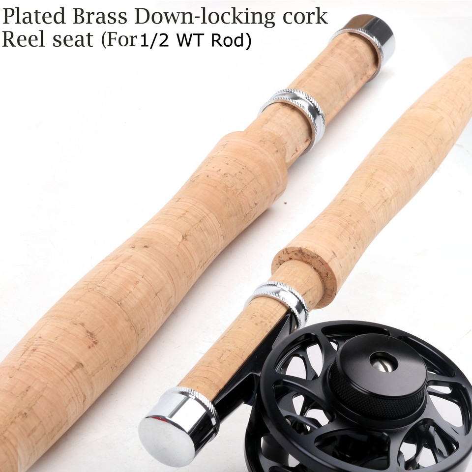 1WT Fly Rod Combo 6FT Medium Fast Fly Fishing Rod & Aluminum Fly Reel ...