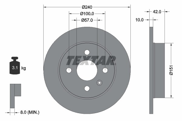 Textar 92092003 Brake Disc for sale online | eBay Australia