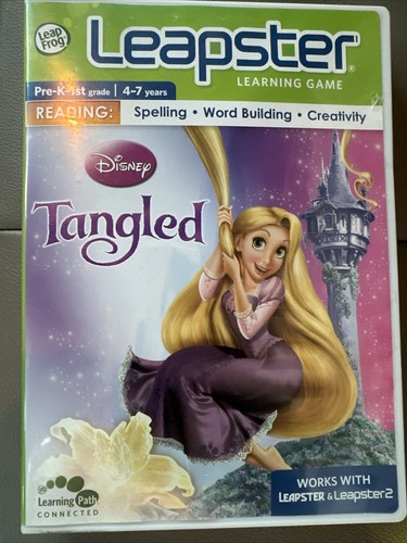 LeapFrog Leapster Handheld System Game Disney Princess Tangled Home ...