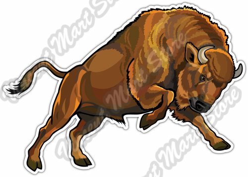 European Bison Bull Wisent Buffalo Car Bumper Window Vinyl Sticker ...