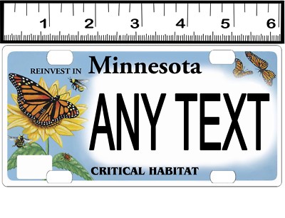 CUSTOM PERSONALIZED BICYCLE STATE LICENSE PLATE-MN CRITICAL HABITAT ...