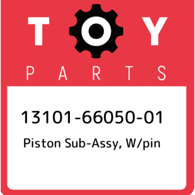 13101-66050-01 Toyota Piston sub-assy, w/pin 131016605001, New Genuine ...