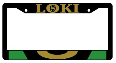 Loki Black Plastic License Plate Frame Auto Marvel | eBay