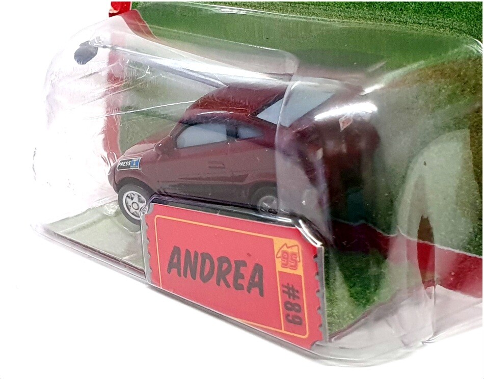 Mattel Disney Pixar Cars P1650 #95 - Andrea Vehicle - Burgundy | eBay